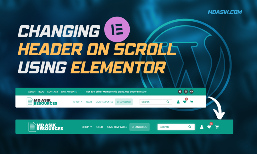 How To Create Header in Elementor - 2024 - Md Asik